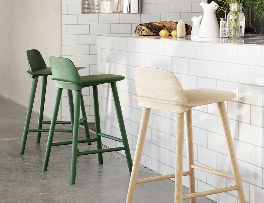 Oak 65cm Nerd Counter Stool