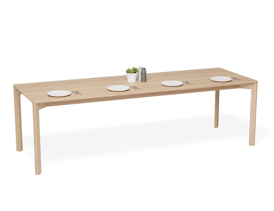 Lasu Natural Solid Oak 260cm Dining Table