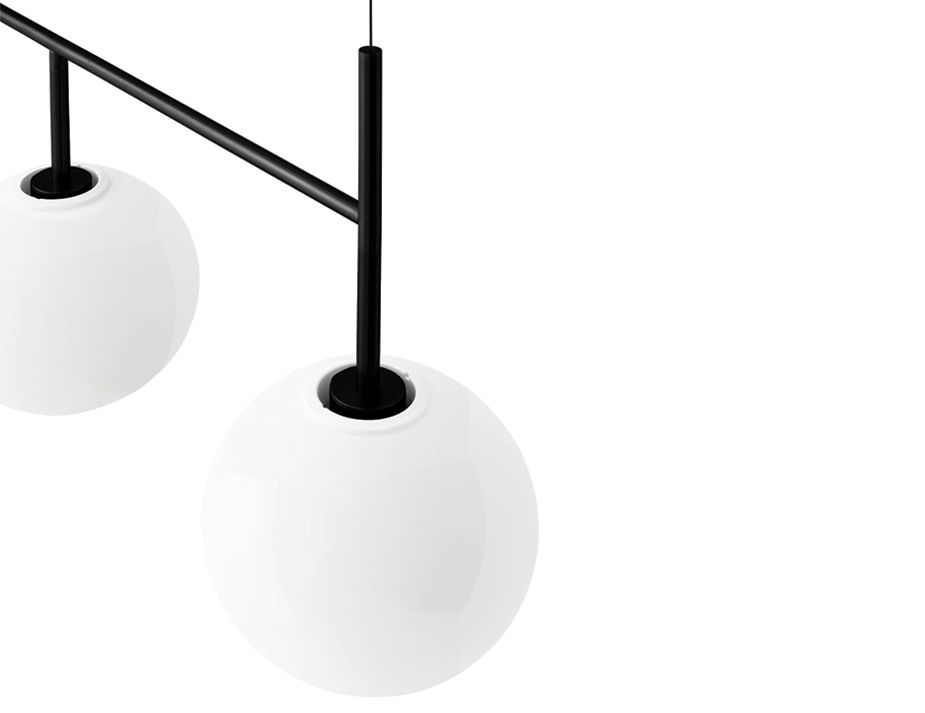 TR Bulb Suspension Frame Matt Black by Tim Rundle for Menu