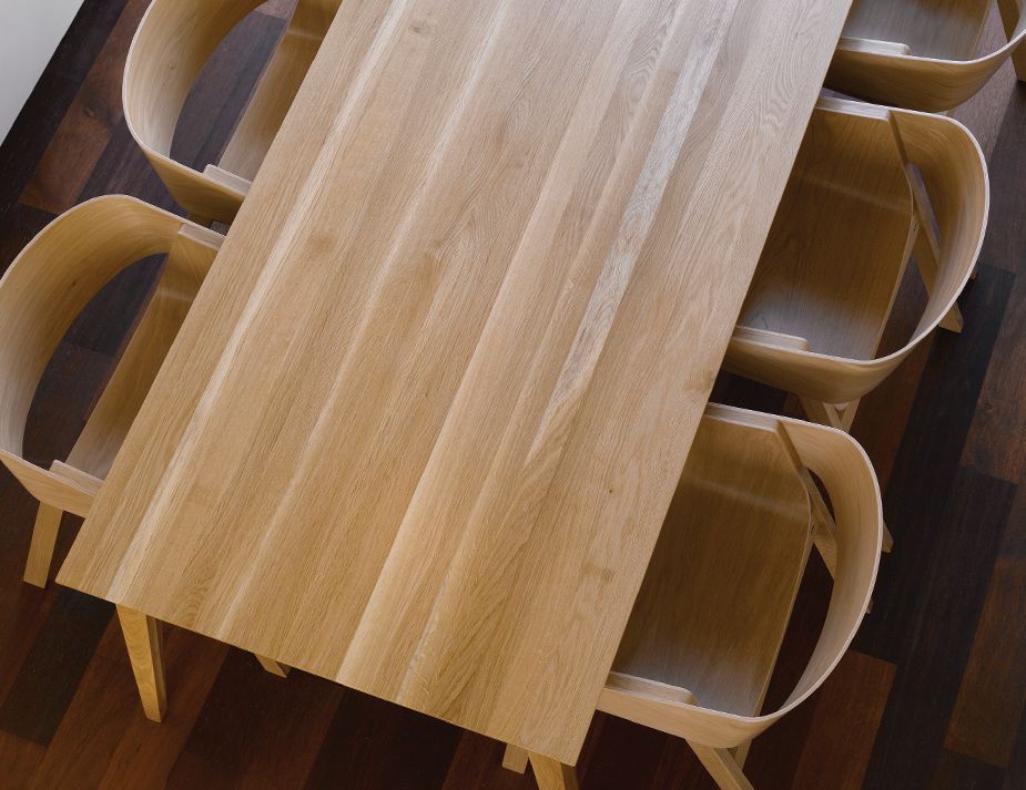 LASU Natural Solid Oak 280cm X 110cm Dining Table - TON CZ Original